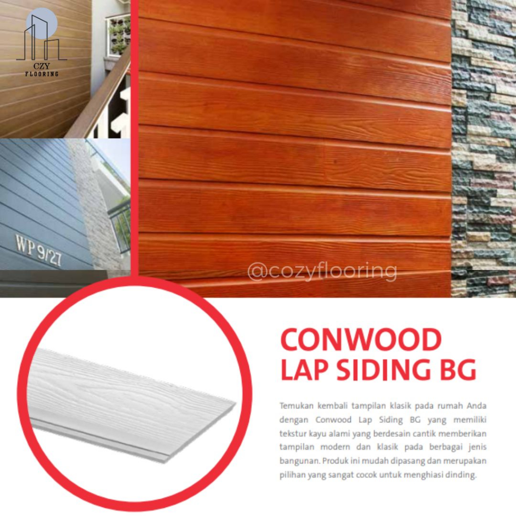 Jual Conwood Lap Siding BG Texture Kayu | Shopee Indonesia