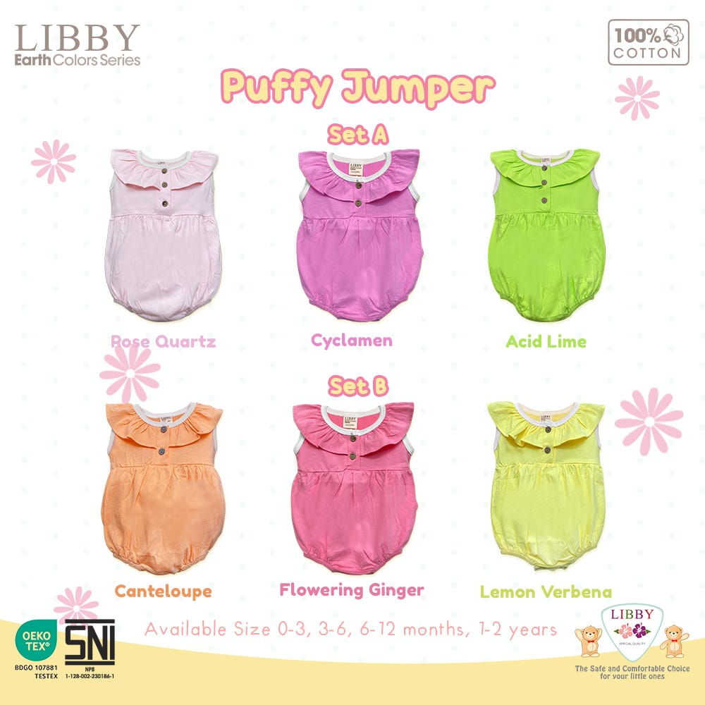 Jual Libby Baby - Puffy Jumper Anak Bayi Bright Color Earth Series 0-2 ...