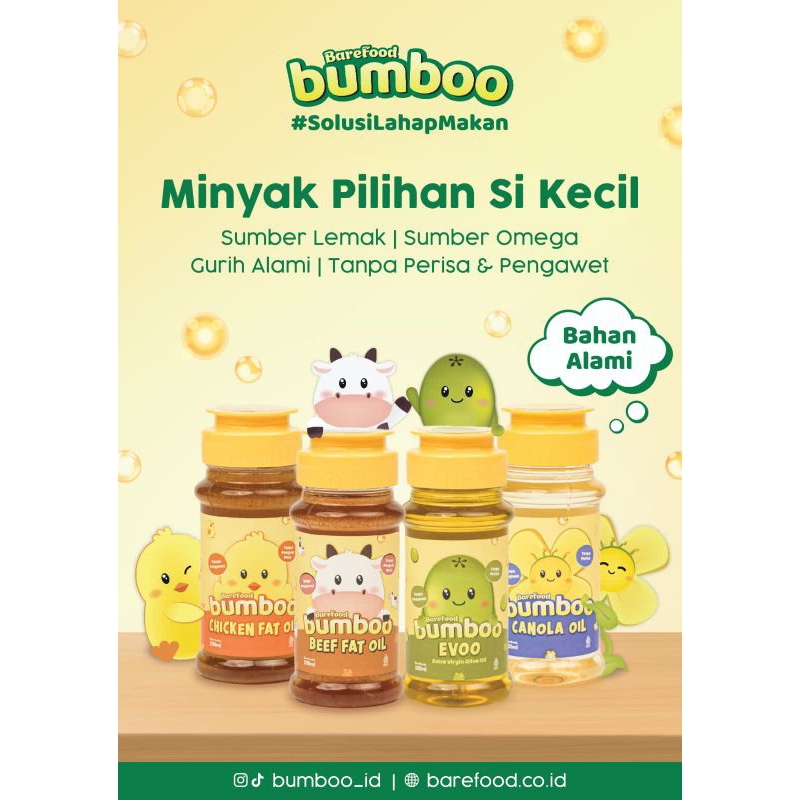 Jual Bumboo Fat Oil chicken beef evoo canola MPASI Bayi 100ml | Shopee ...