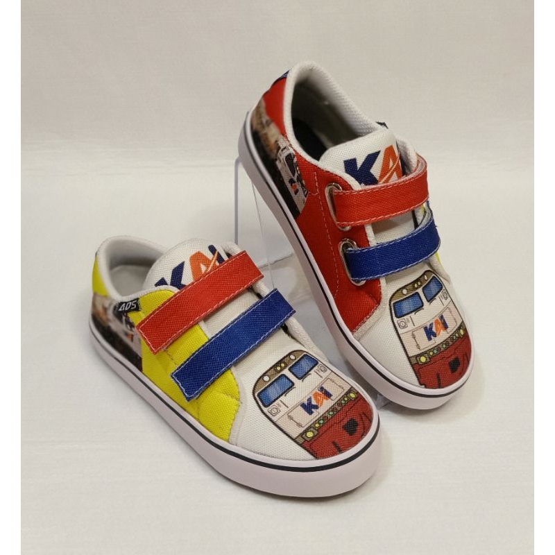 Jual ADS - Sepatu anak karakter Kereta KAI | FREE Cetak nama & foto ...