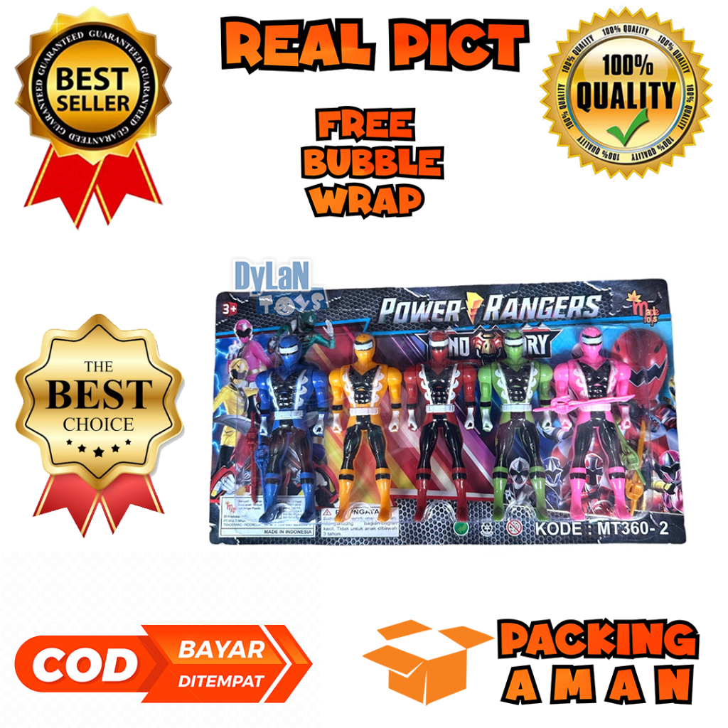 Jual BISA COD PROMO MT360-2 MAINAN ROBOT ROBOTAN ANAK POWER RANGERS ISI ...