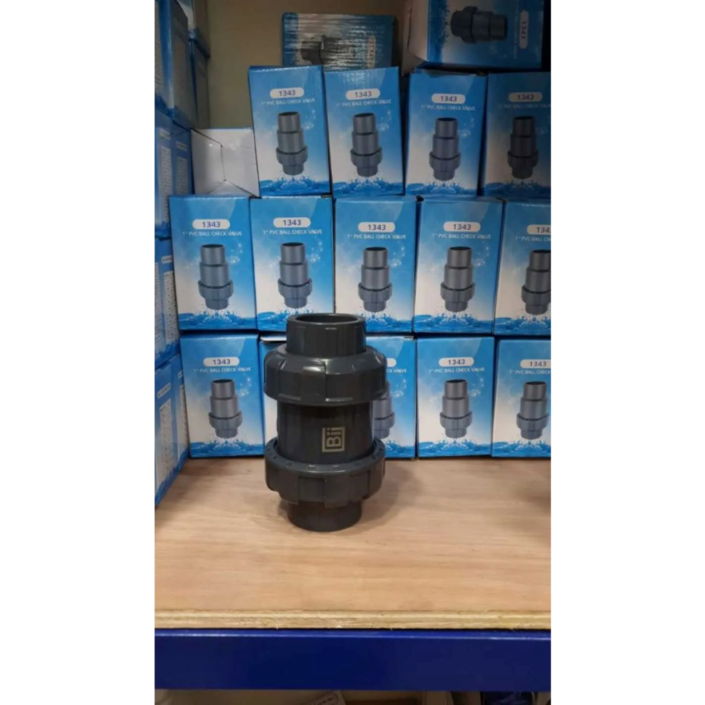 Jual Ball check valve pvc 1/2" inch double watermur | Shopee Indonesia