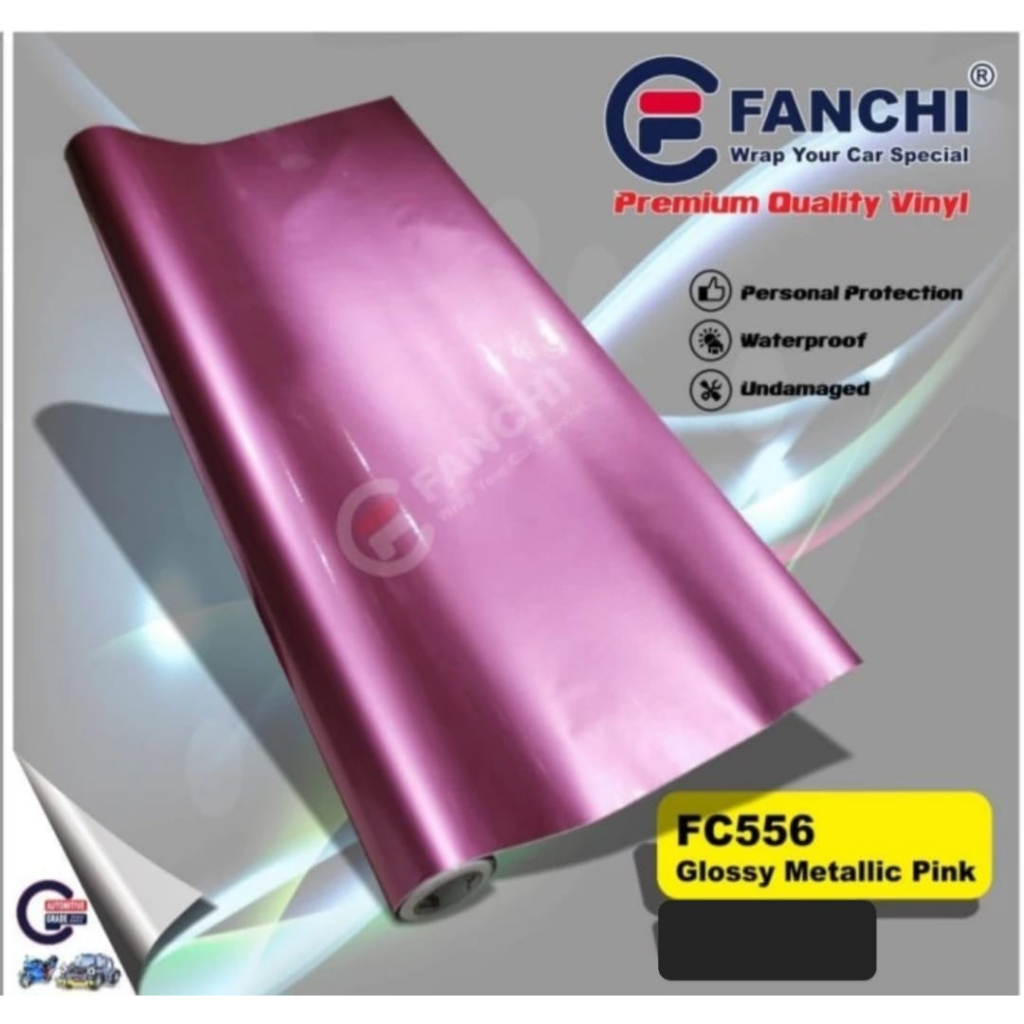 Jual Sticker Fanchi FC556 Glossy Metallic Pink Muda Candy metalik ...