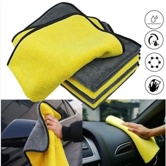 Jual Kain Lap Microfiber Serbaguna 2 Sisi Halus Multifungsi 500GSM ...