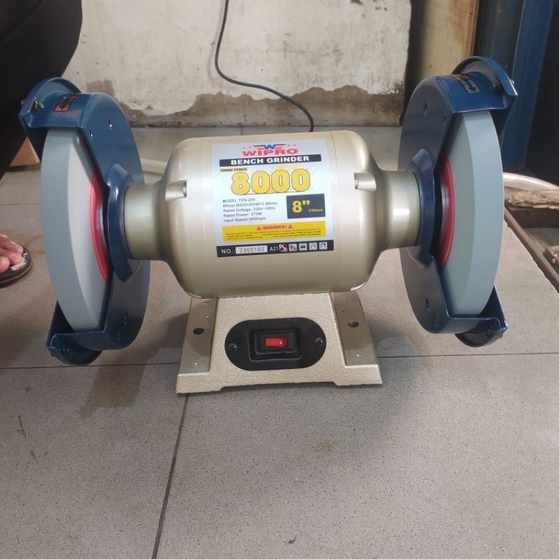 Jual Wipro Mesin Gerinda Duduk 8" Inch TDS 200 Bench Grinder Machine ...
