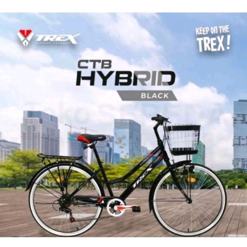Jual Trex Hybrid Sepeda Mini Keranjang Ctb City Bike 26 Inch Ada ...