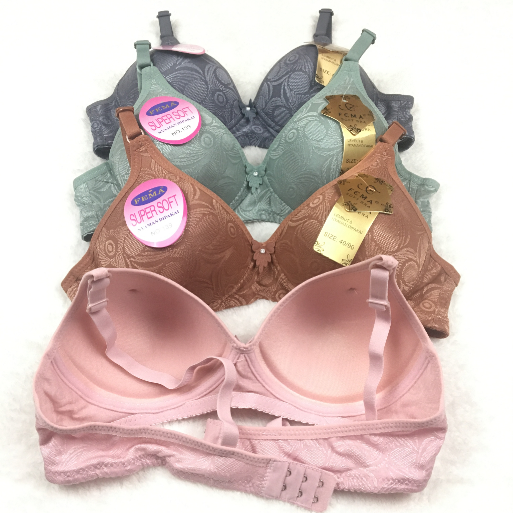 Jual BRA BUSA TIPIS CUP-A 139 | 135 | KAIT 2 TANPA KAWAT SIZE 34-36-38 ...