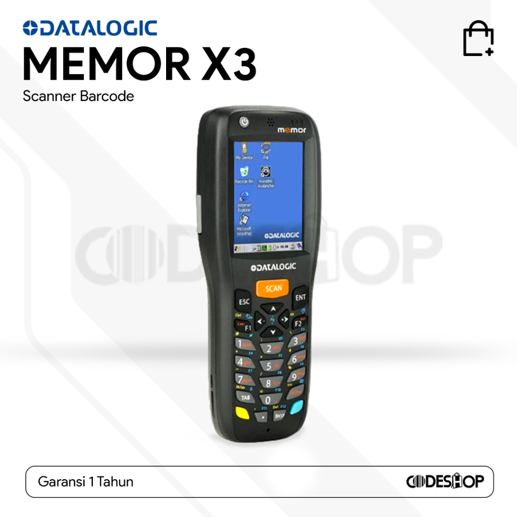 Jual Scanner Mobile Datalogic Memor X3 Scan Barcode PDT Windows 2D 1D ...