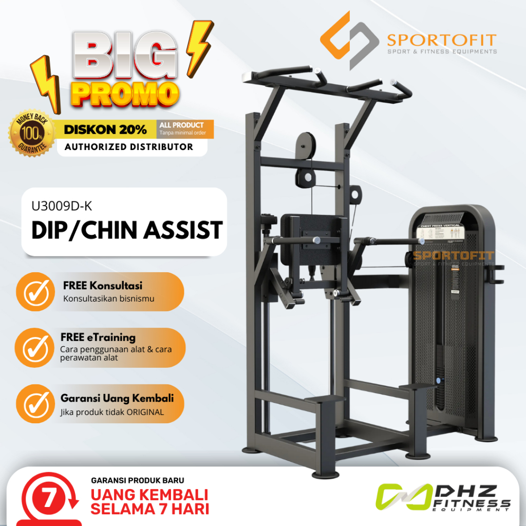 Jual Dip/Chin Assist U3009D-K | GYM | DHZ | Shopee Indonesia