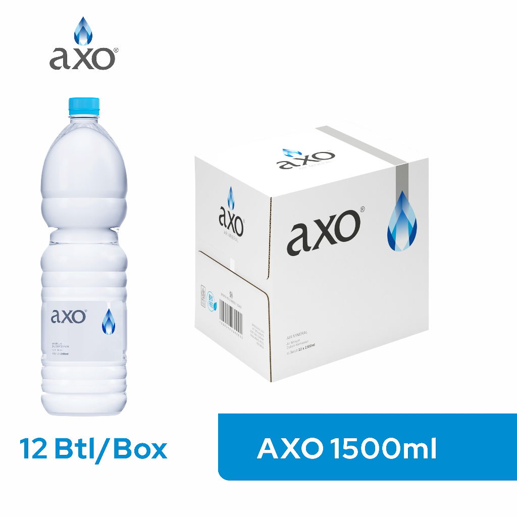 Jual Axo Air Mineral 1500 ml x 12 Botol (1 Box) | Shopee Indonesia