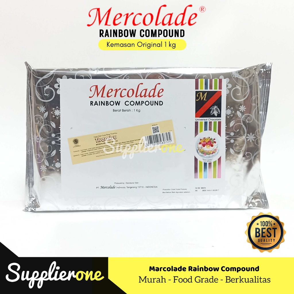 Jual Mercolade Rainbow Compound 1kg / Cokelat Batang Marcolade ...