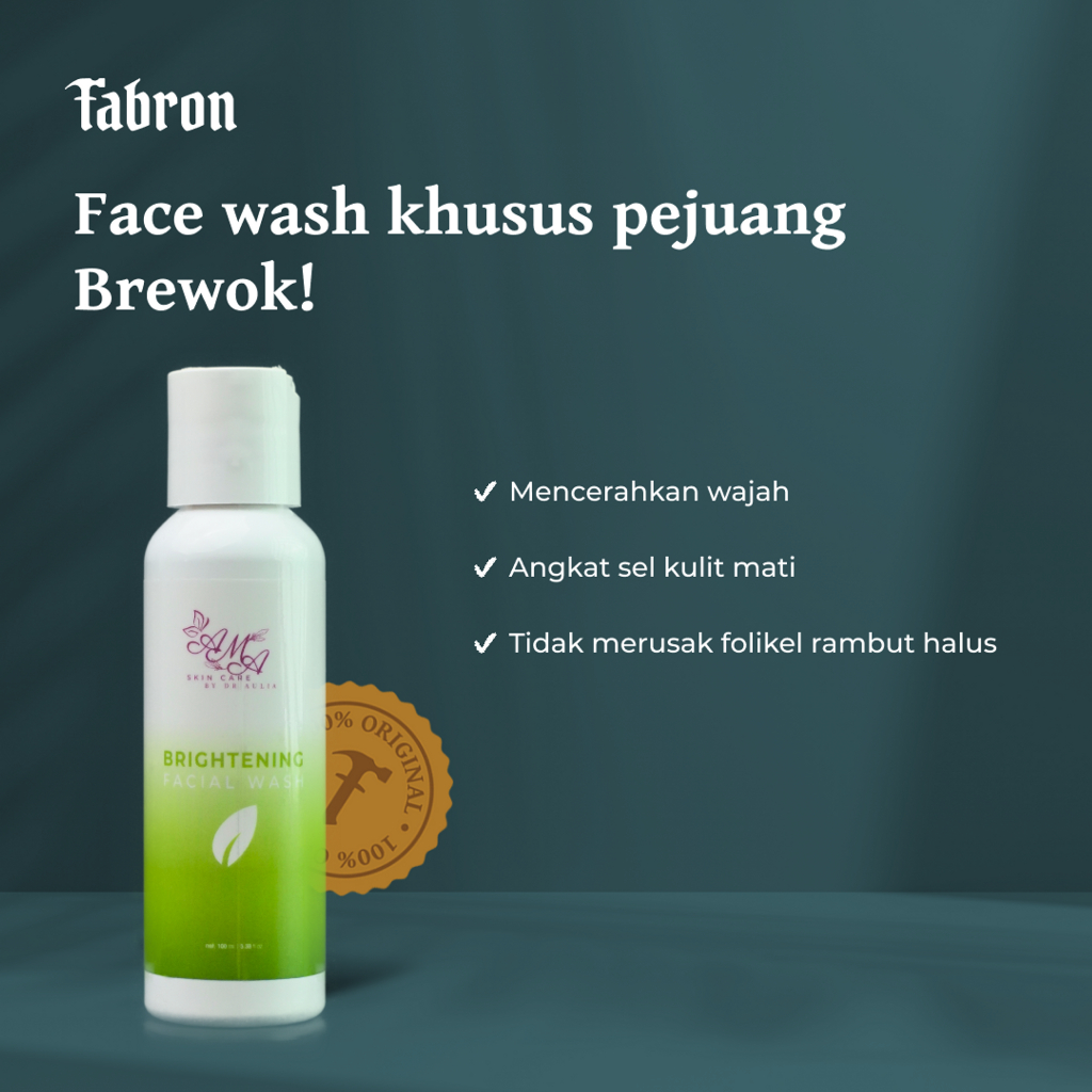 Jual Brightening Facial Wash - Sabun Pencerah Wajah Pria Brewokan ...