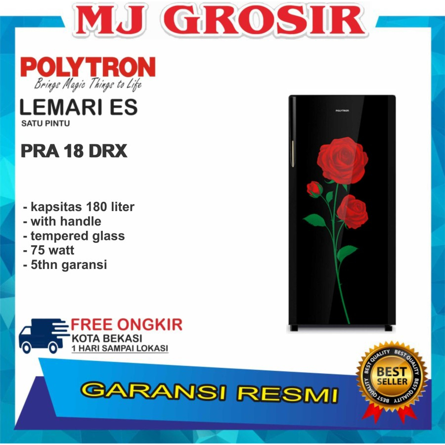Jual KULKAS POLYTRON PRA 18 MOW / 18 DRX LEMARI ES 1 PINTU PRA18MOW | Shopee Indonesia
