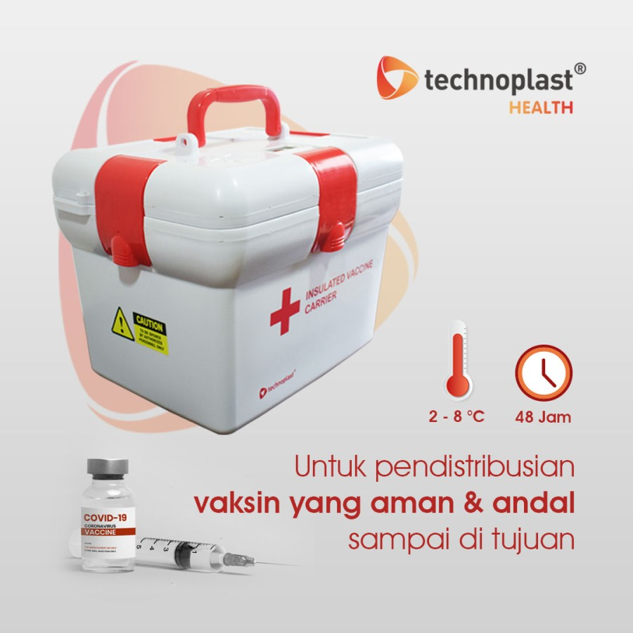 Jual Insulated Vaccine Carrier Technoplast / Box Vaksin / Kotak Vaksin ...