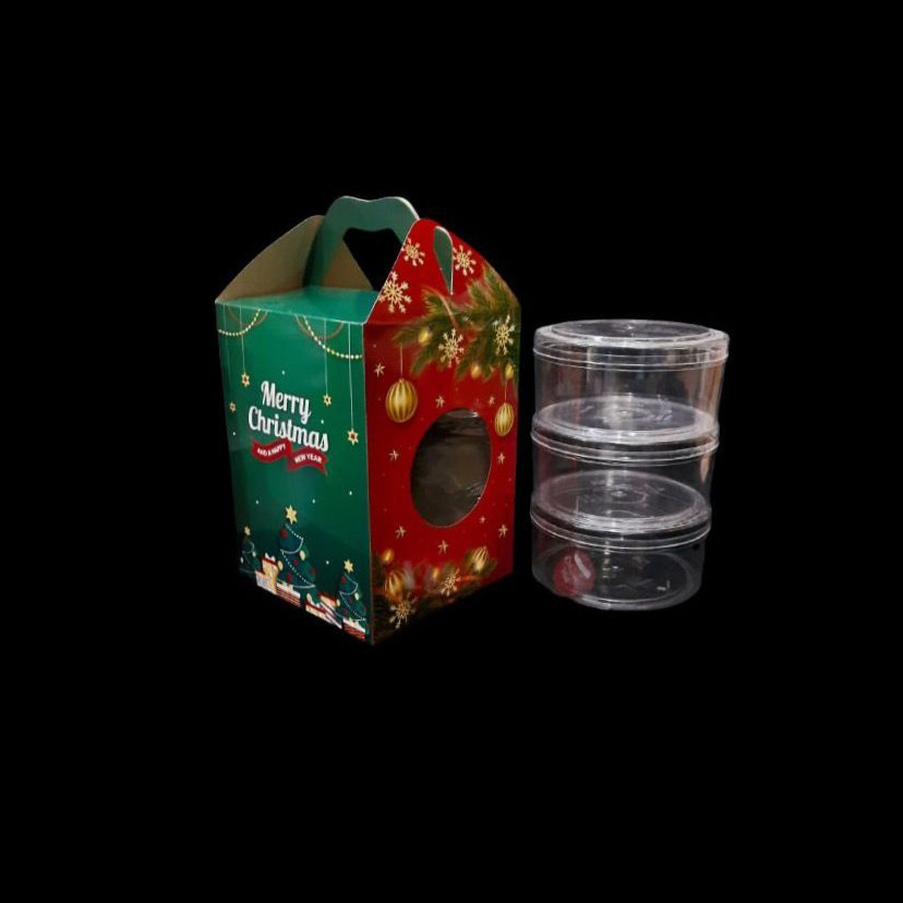 Jual 5 Pcs Box Tenteng 3 Toples 500gr Natal Kardus Jinjing Kuker Dus ...