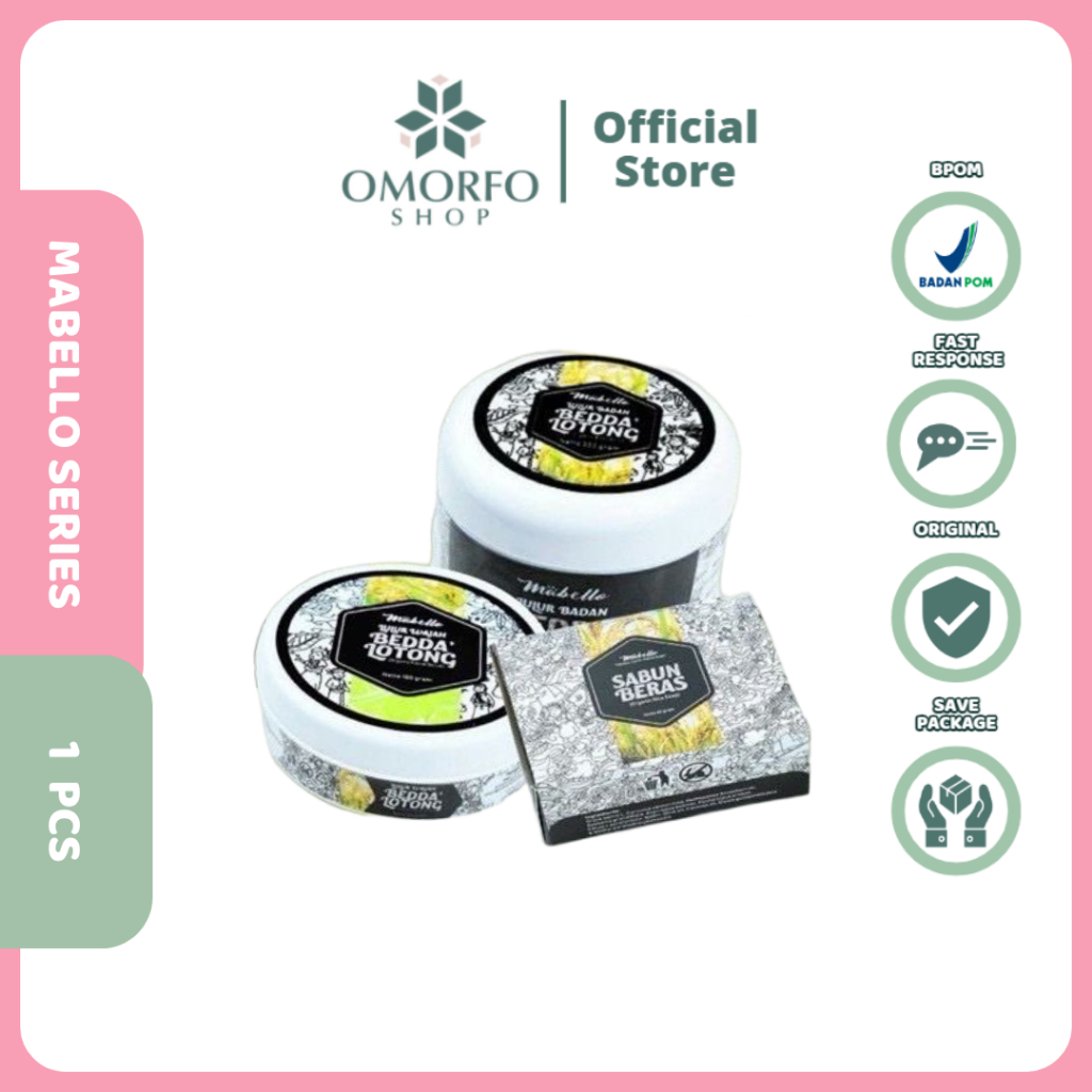 Jual ️Omorfo ️ MABELLO Bedda Lotong | Lulur Hitam | Sabun Beras Hitam ...