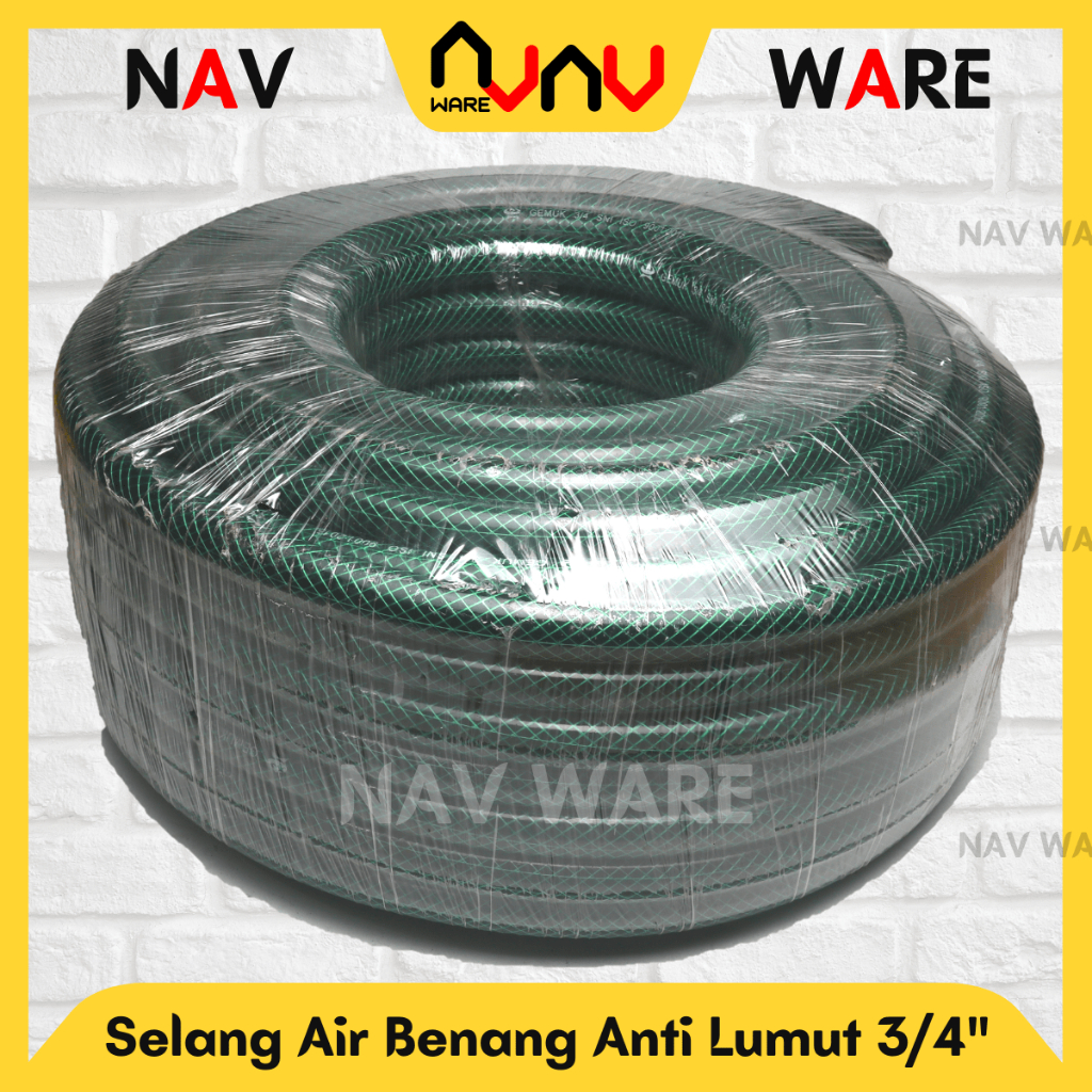 Jual Selang Air Benang Ukuran 3/4 Inch Selang Keran Taman Anti Lumut Hijau / Selang Serat 3/4 ...