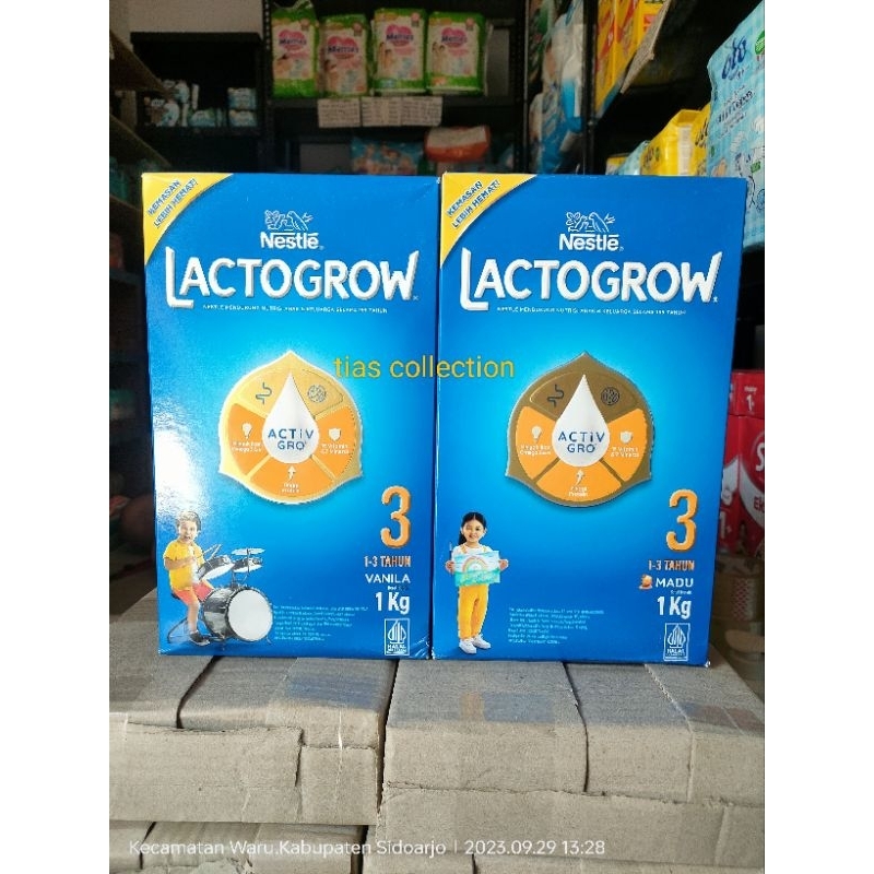 Jual Lactogrow 3 (1-3 tahun) 1kg (Madu/Vanila) | Shopee Indonesia