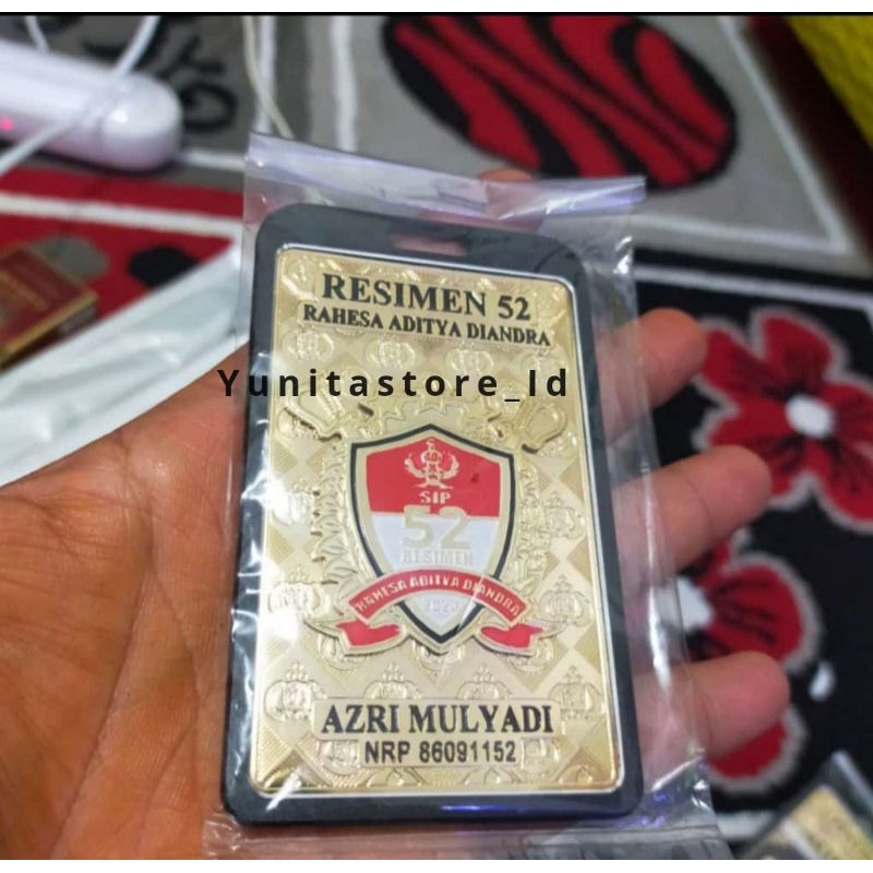 Jual CUSTOM ID CARD LOGO ANGKATAN LETING POLRI LANYARD NAME TAG KTA ...