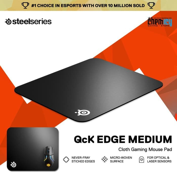 Jual STEELSERIES QCK EDGE-Medium Gaming Mousepad | Shopee Indonesia