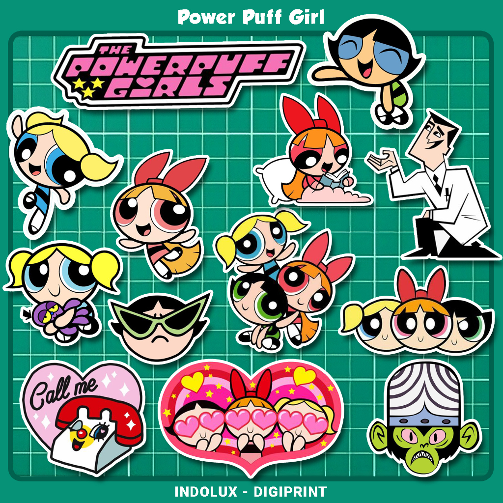 Jual 50 PCS STIKER POWER PUFF GIRLS STIKER AESTHETIC STIKER KARTUN ...