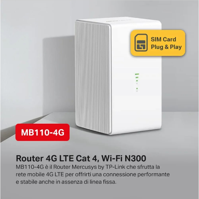 Jual Modem Router Mercusys MB110-4G unlock all operator SIM Card LTE ...