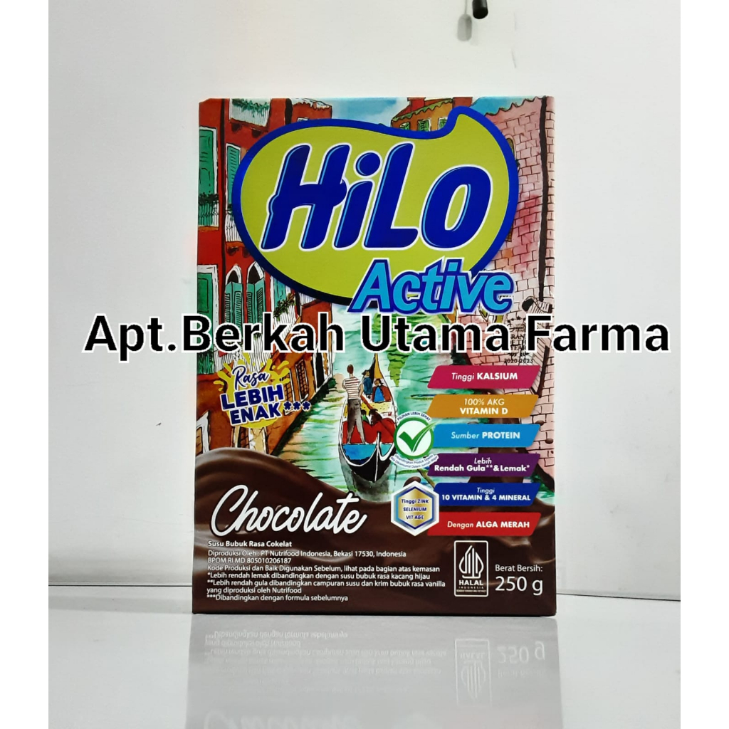 Jual Susu Hilo Active Chocolate 250 gr -KEMASAN BARU | Shopee Indonesia
