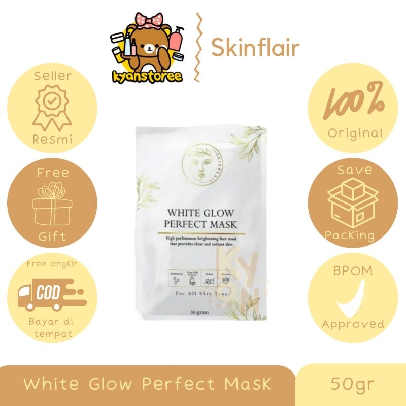 Jual SKINFLAIR WHITE GLOW PERFECT MASK | Shopee Indonesia