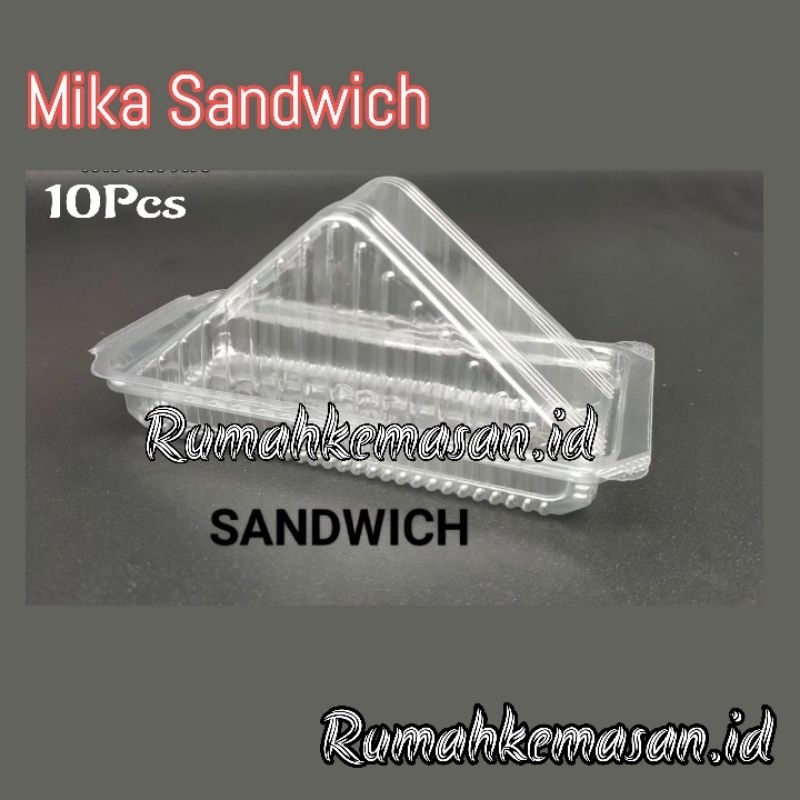 Jual [10PCS] MIKA SANDWICH SEGITIGA ISI 10 PCS (JEMBER) | Shopee Indonesia