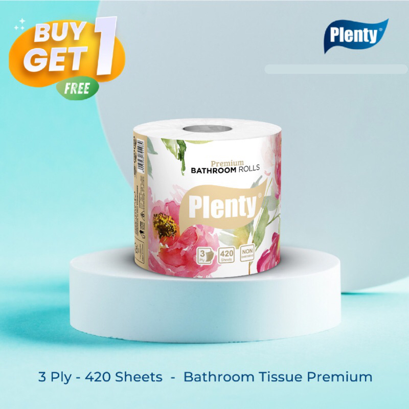 Jual Plenty Bathroom Tissue Premium Roll Single Pack | Shopee Indonesia