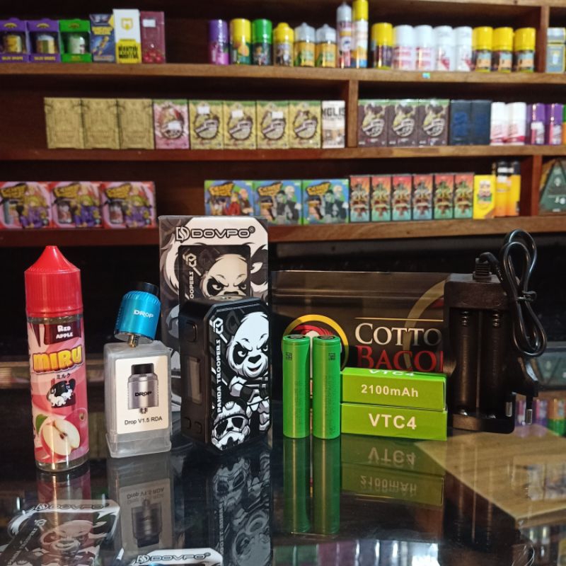 Jual PAKET SIAP KEBUL DOVPO PANDA VEE2 BLACK NEW SERIES BISA COD ...