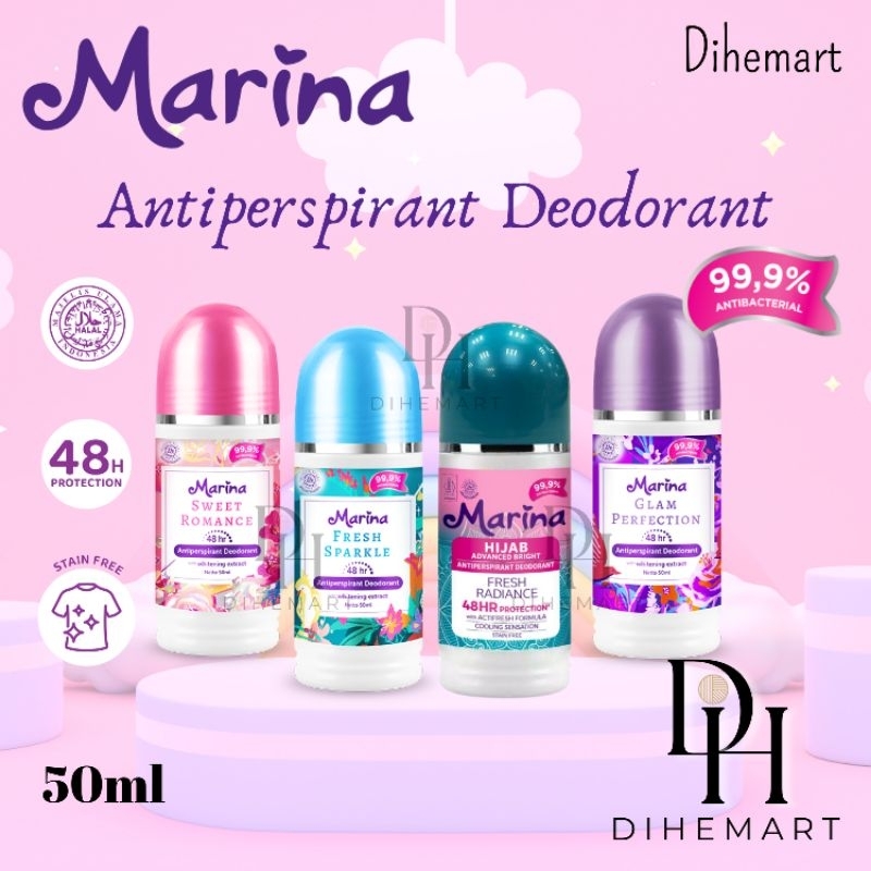 Jual MARINA Antiperspirant Deodorant 50ml | 45ml | Shopee Indonesia