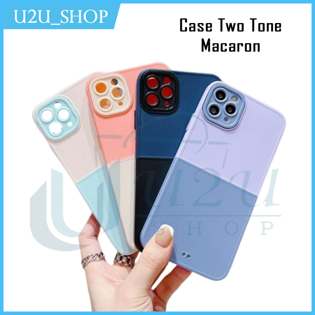 Jual Case Two Tone Macaron Samsung A02 M02 A02S M02S A03 Core A03 A03S A04 A04E A10 A10S A11 M11 ...