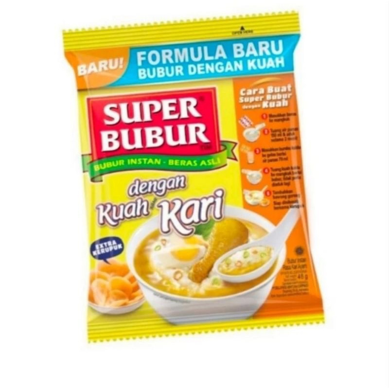 Jual Super Bubur Instan KARI AYAM 46 gr Bubur | Shopee Indonesia