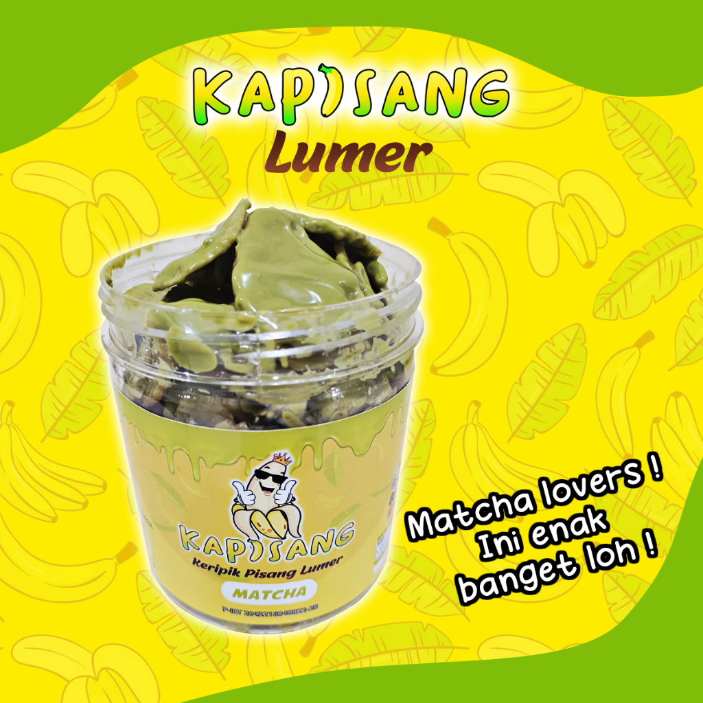 Jual KAPISANG Keripik Pisang Lumer Matcha cemilan keripik pisang lumer ...
