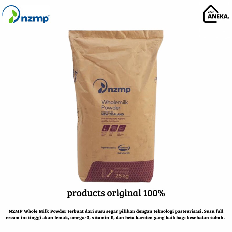 Jual Susu Bubuk Wholemilk Powder 1 kg Nzmp Halal Repack | Shopee Indonesia