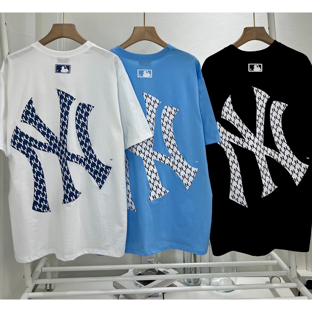 Jual Kaos Pria / Wanita Oversized T-shirt MLB YANKEES NY Basic | Shopee ...