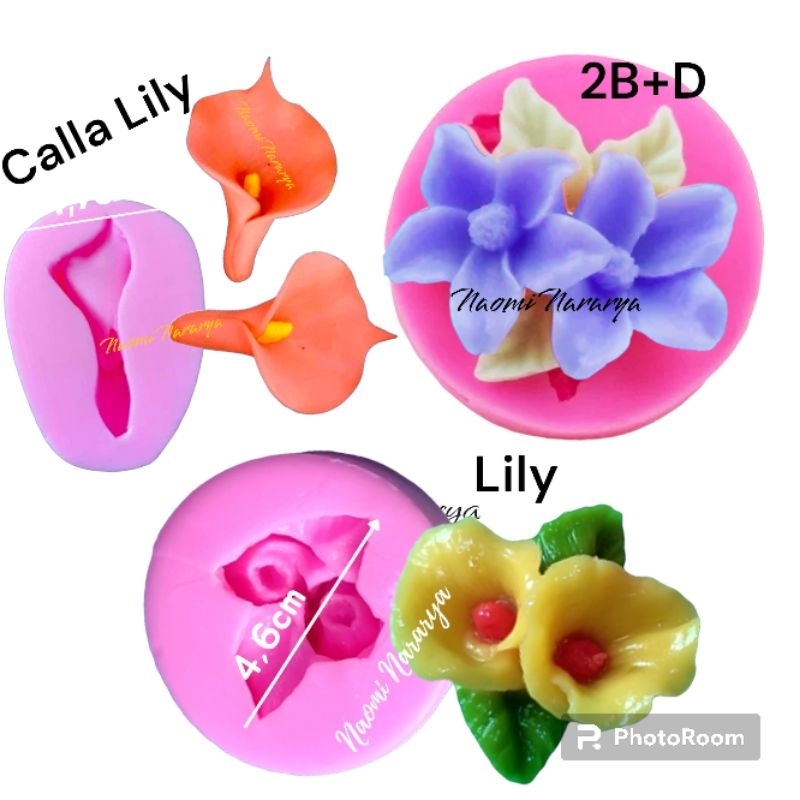 Jual Cetakan silikon Bunga Lily, cetakan silikon bunga Calla Lily ...
