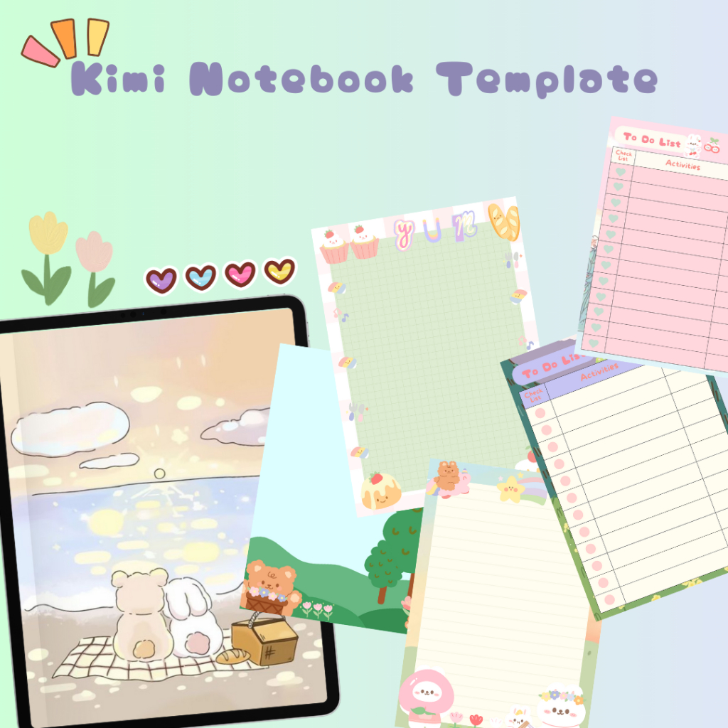 Jual Digital Notebook Template Simple Cute for Goodnotes, Notability ...