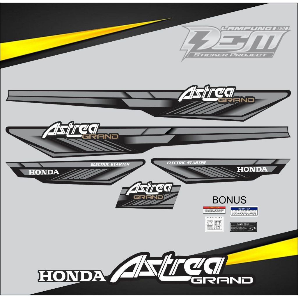 Jual Striping Stiker Honda ASTREA GRAND Grafik Variasi Sticker Astrea ...