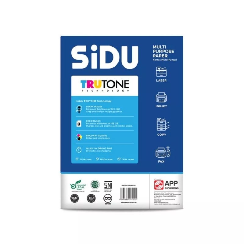 Jual Kertas HVS A4 75 Gram SIDU Sinar Dunia 1 Kg 200 Lembar | Shopee Indonesia