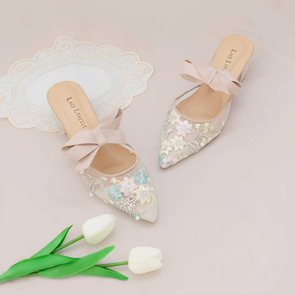 Jual Lace Lynelle Heels Chunky Raline Shopee Indonesia