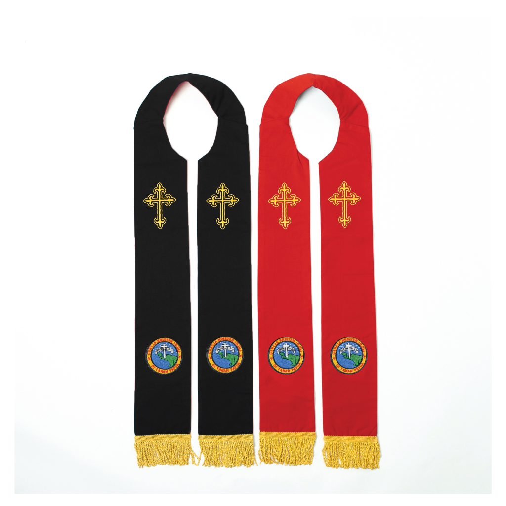 Jual Miracle - Stola Gereja - Bolak-balik Hitam Merah- Jos Miracle ...