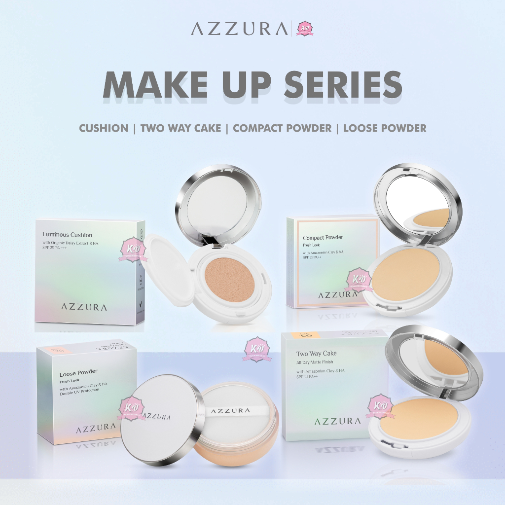 Jual AZZURA Face Powder / Loose Powder Bedak Tabur / Cushion / Compact ...