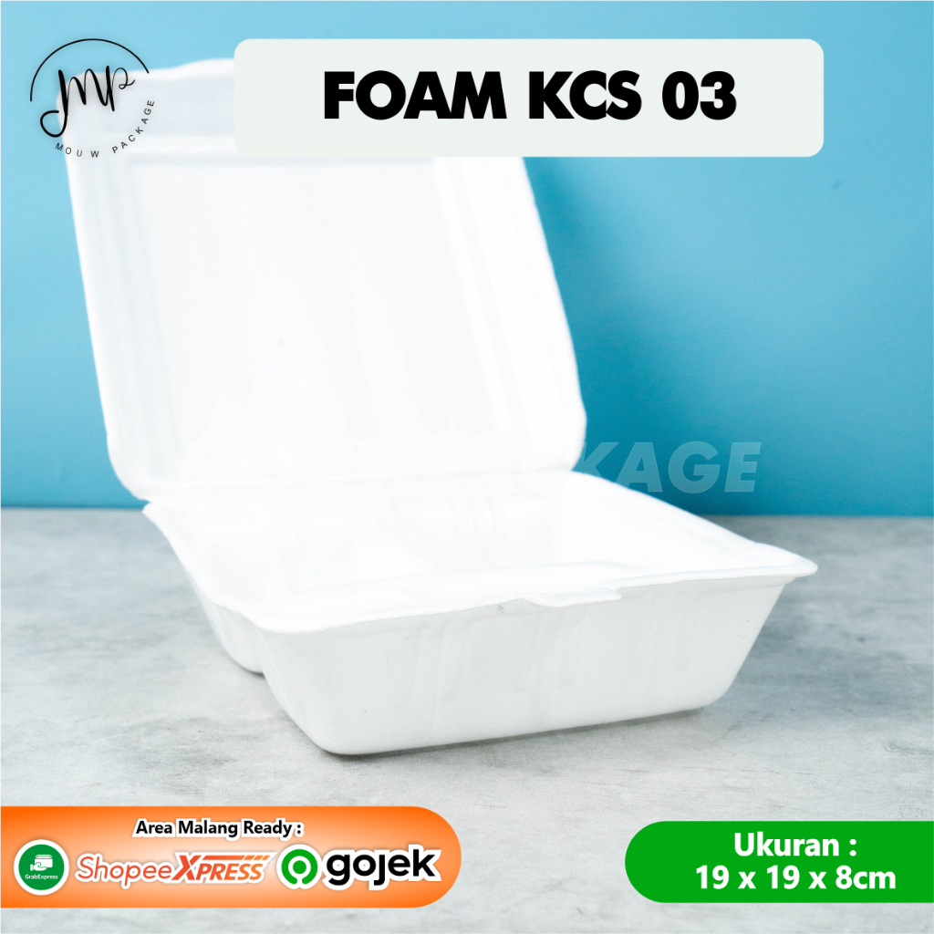 Jual STEROFOAM KCS 3 SEKAT / WADAH NASI / FOAM | Shopee Indonesia