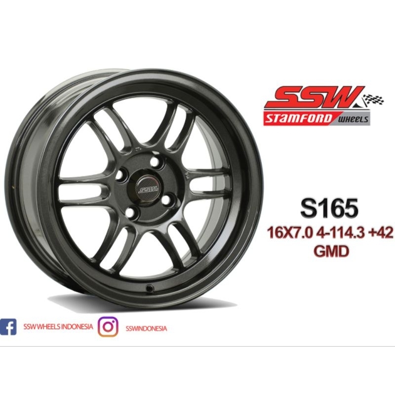 Jual Velg Original SSW S165 Ring 16 PCD 4x114.3 GMD | Shopee Indonesia
