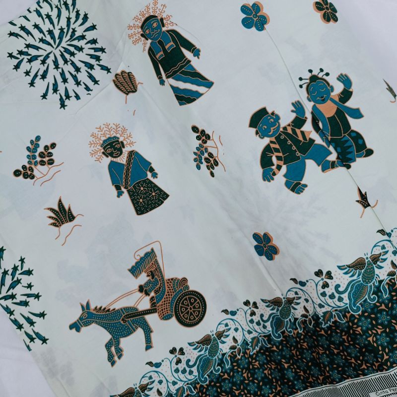Jual KAIN BATIK KATUN ONDEL ONDEL BETAWI JAKARTA (HARGA PER 0.5 METER ...