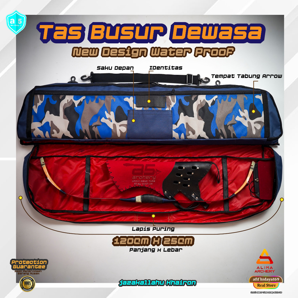 Jual Tas Busur Panah Dewasa/Anak Water Proof Olah Raga Panahan ...