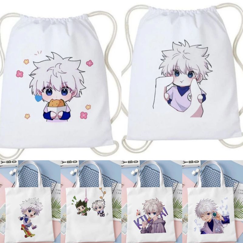 Jual TOTE BAG ATAU TAS SERUT MOTIF KILLUA HUNTER X HUNTER WIBU ANIME ...