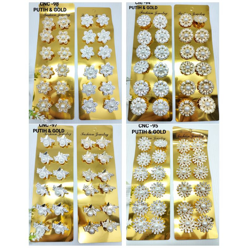 Jual Bross dada mutiara // bros dada permata // bross dada hijab ...